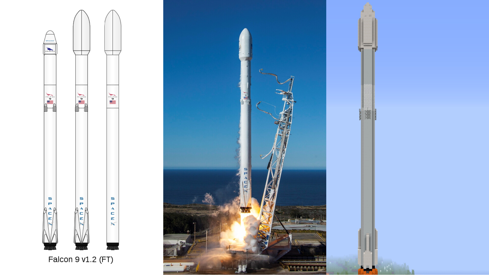 All SpaceX Rockets (1.16.5 Java Edition) Minecraft Map