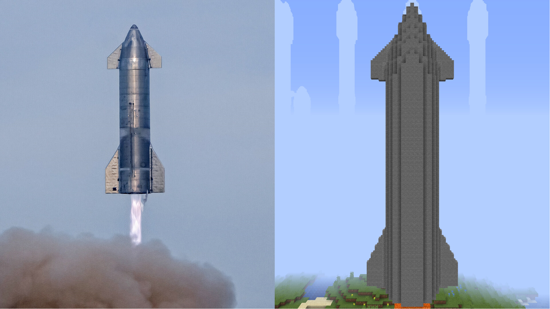All SpaceX Rockets (1.16.5 Java Edition) Minecraft Map