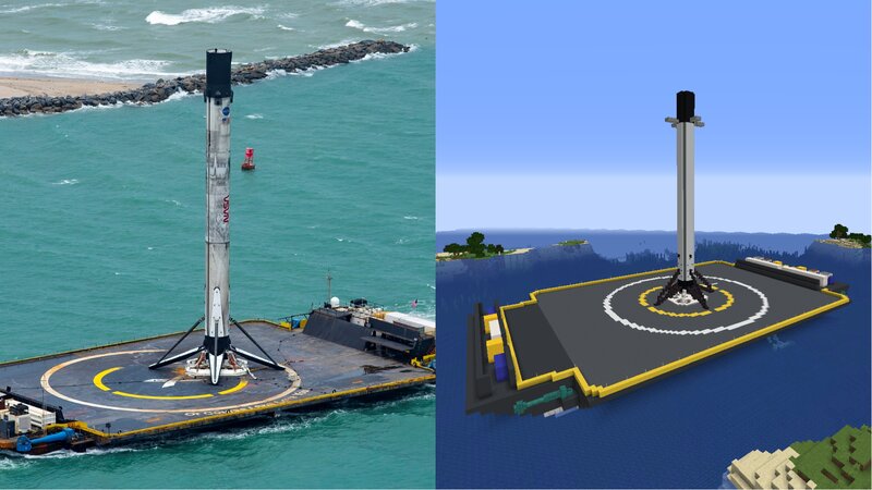 All SpaceX Rockets (1.16.5 Java Edition) Minecraft Map