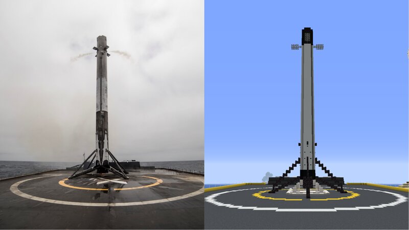 All SpaceX Rockets (1.16.5 Java Edition) Minecraft Map
