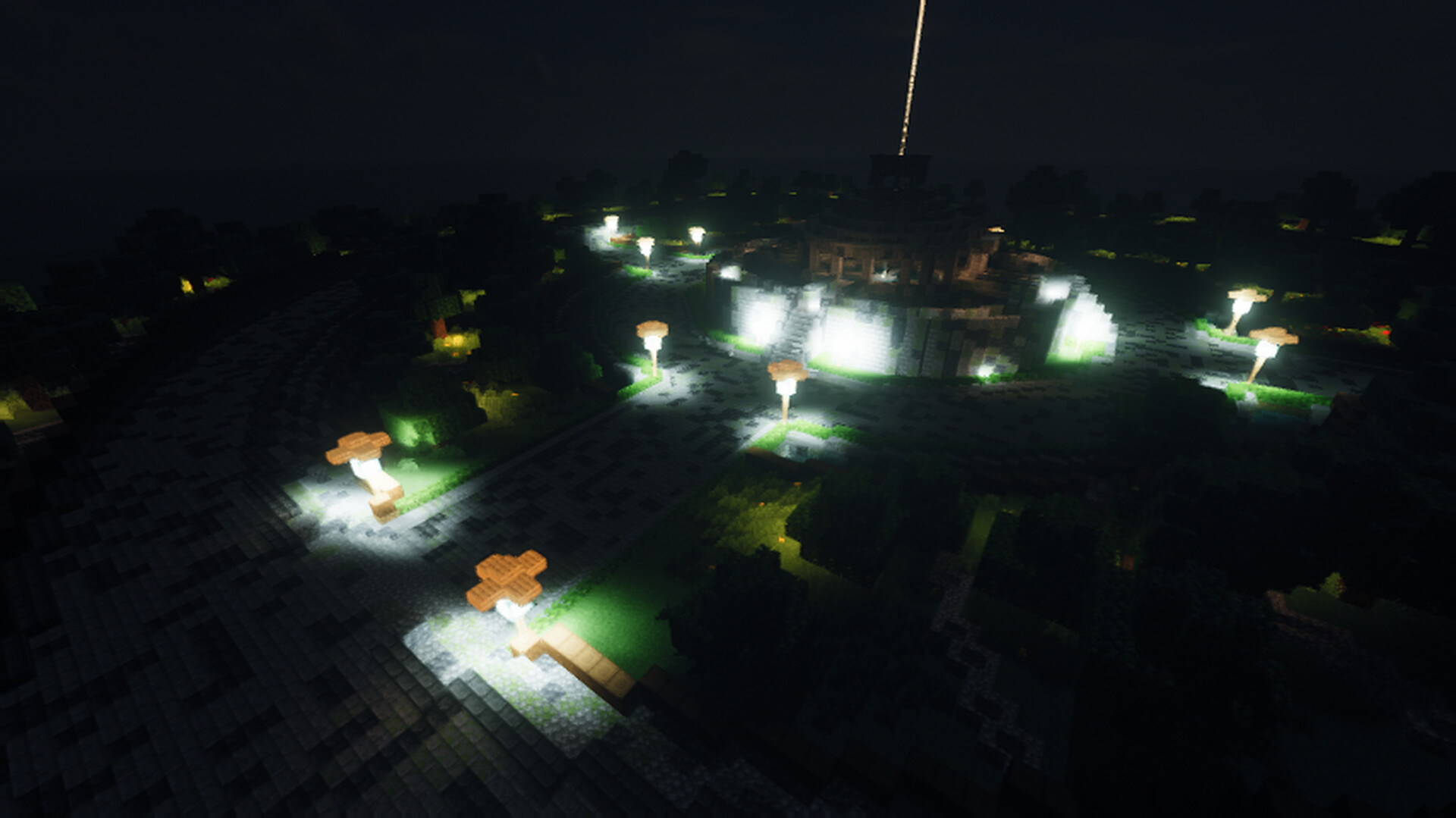 [Wolferus's Monthly Build] Deepslate Rings (spawn/hub) Minecraft Map