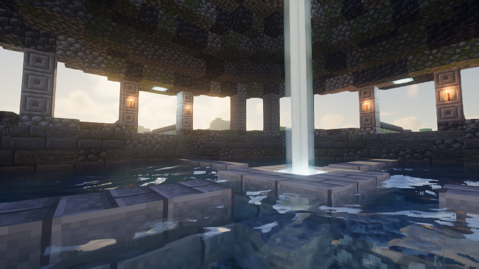 [Wolferus's Monthly Build] Deepslate Rings (spawn/hub) Minecraft Map