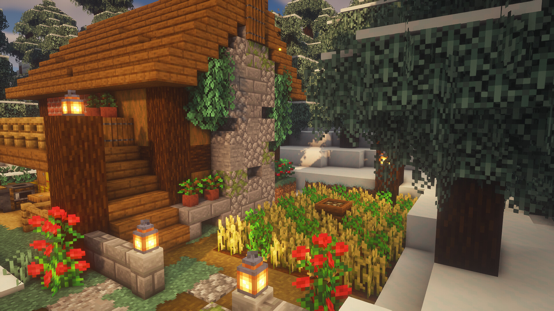 Snowy Cabin Minecraft Map