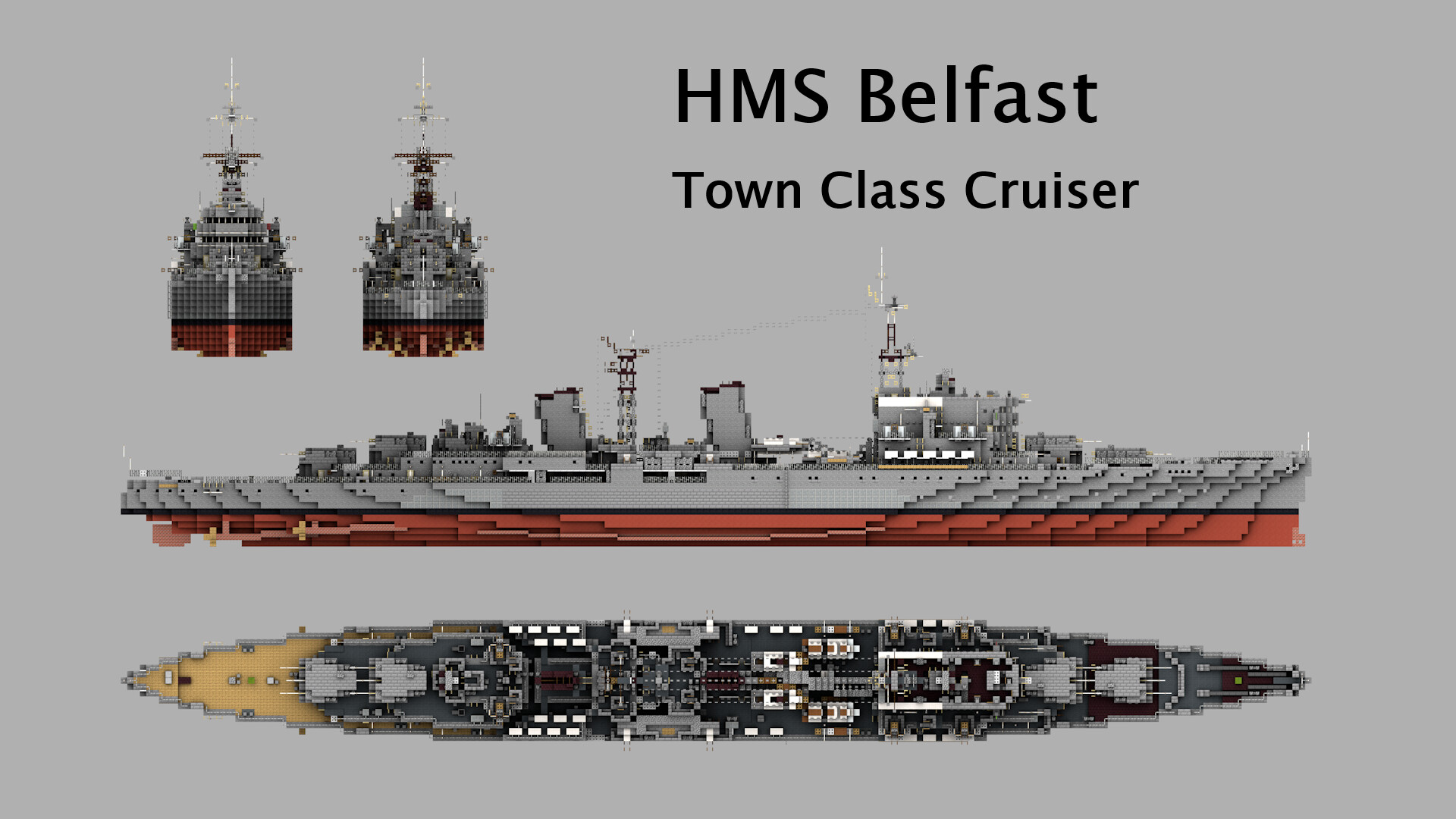 HMS Belfast C35 Minecraft Map