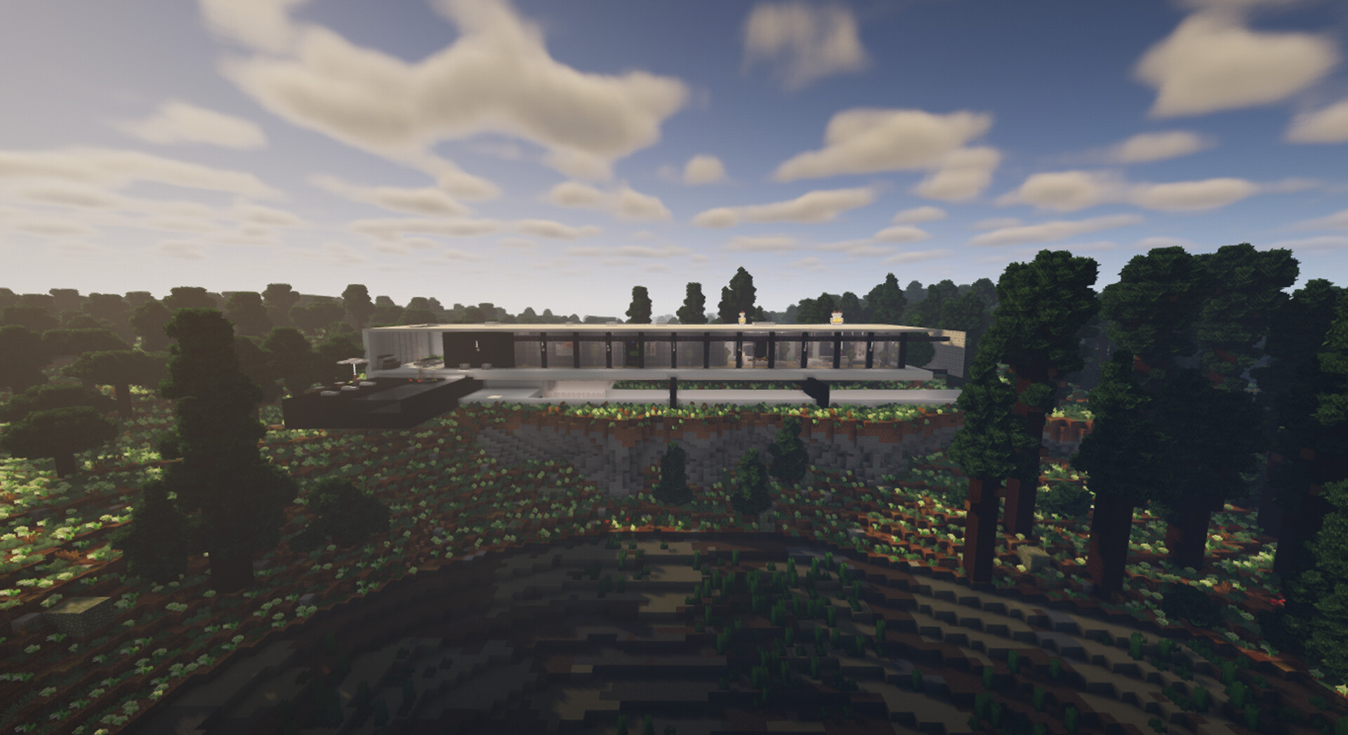 Modern Forest House Minecraft Map