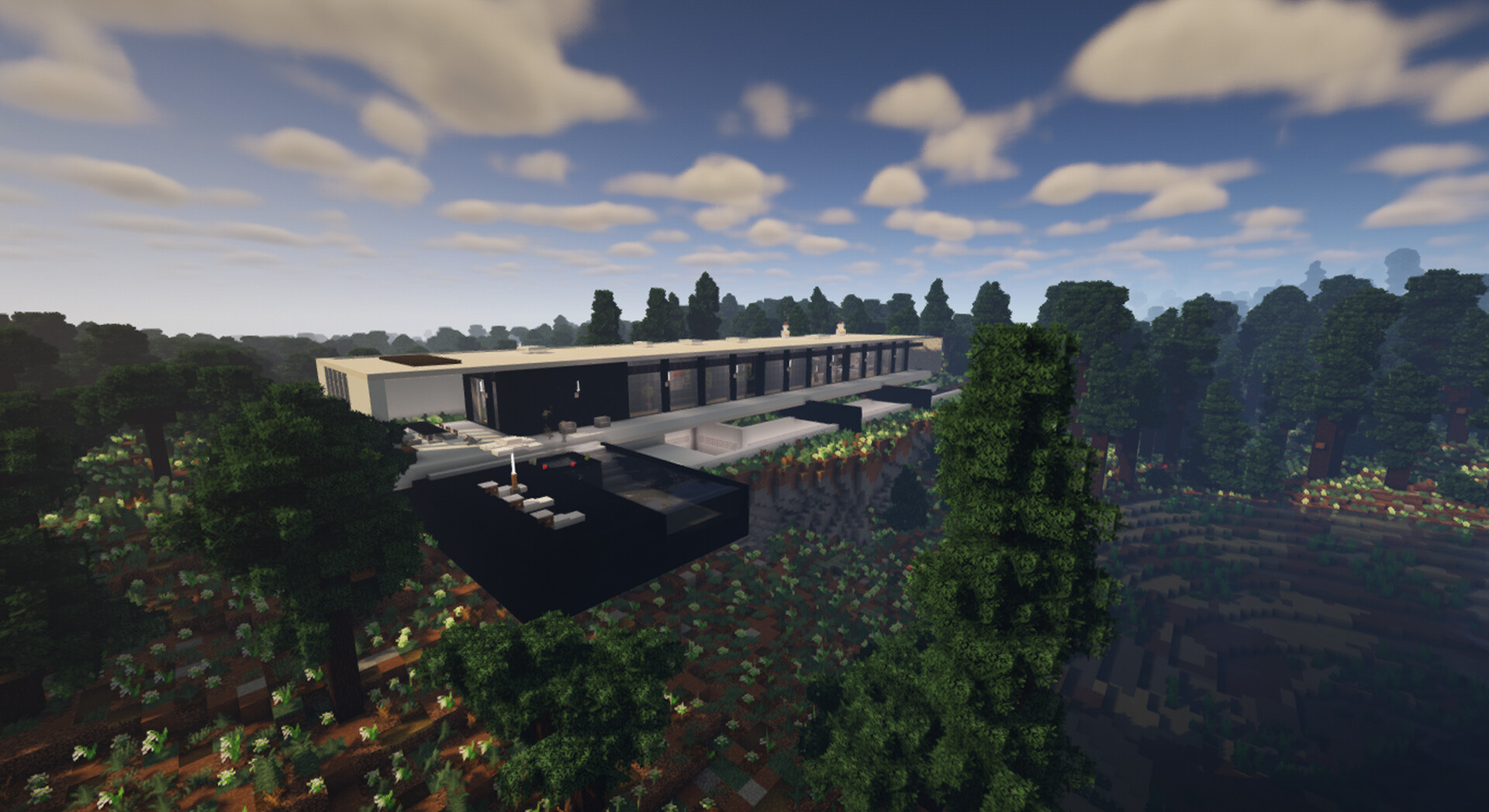 Modern Forest House Minecraft Map