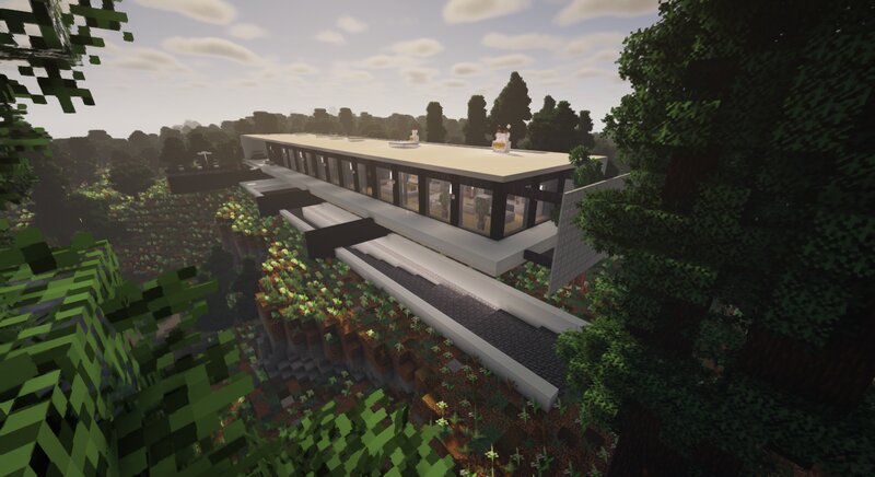 Modern Forest House Minecraft Map