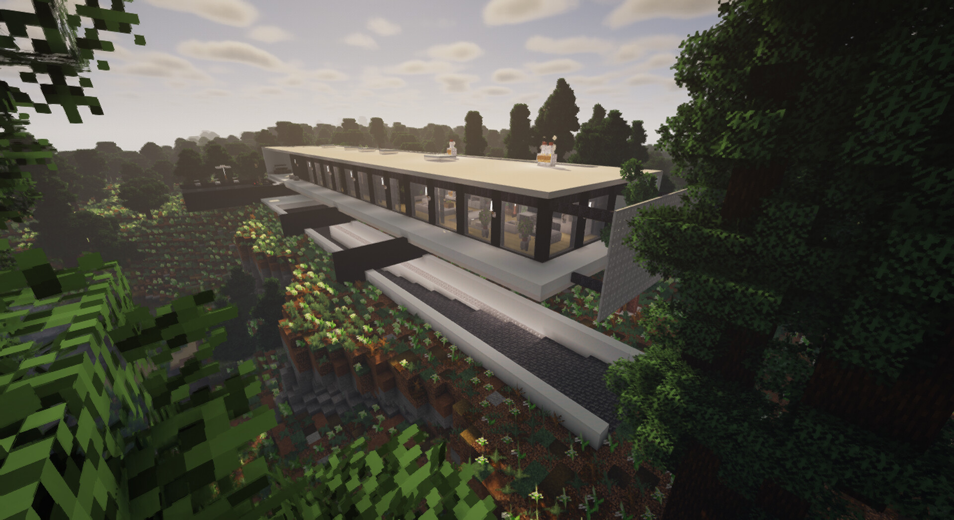 Modern Forest House Minecraft Map