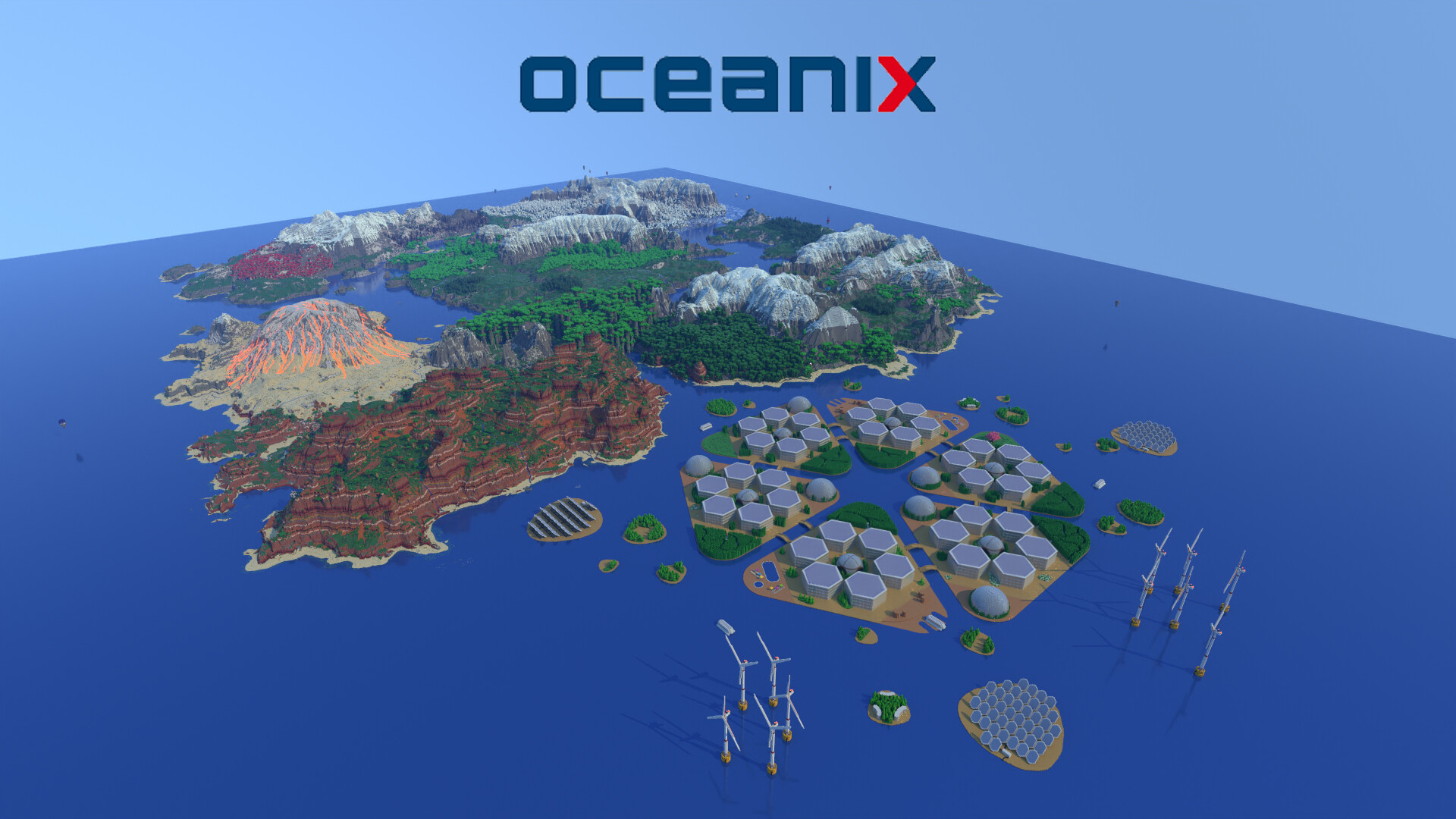 Oceanix City (NVIDIA Community Event Entry) Minecraft Map