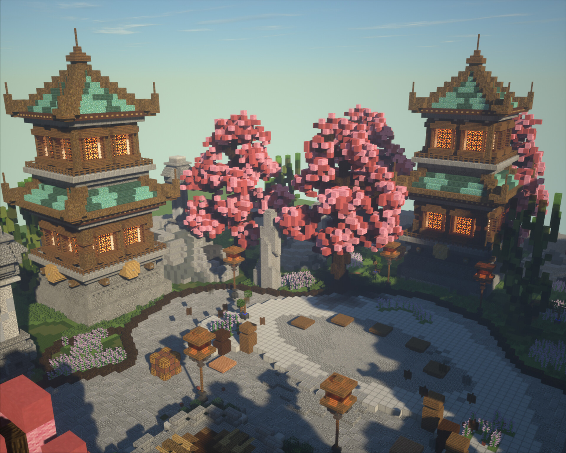 🏯 Japanese Lobby |250x250| 🏯 Minecraft Map