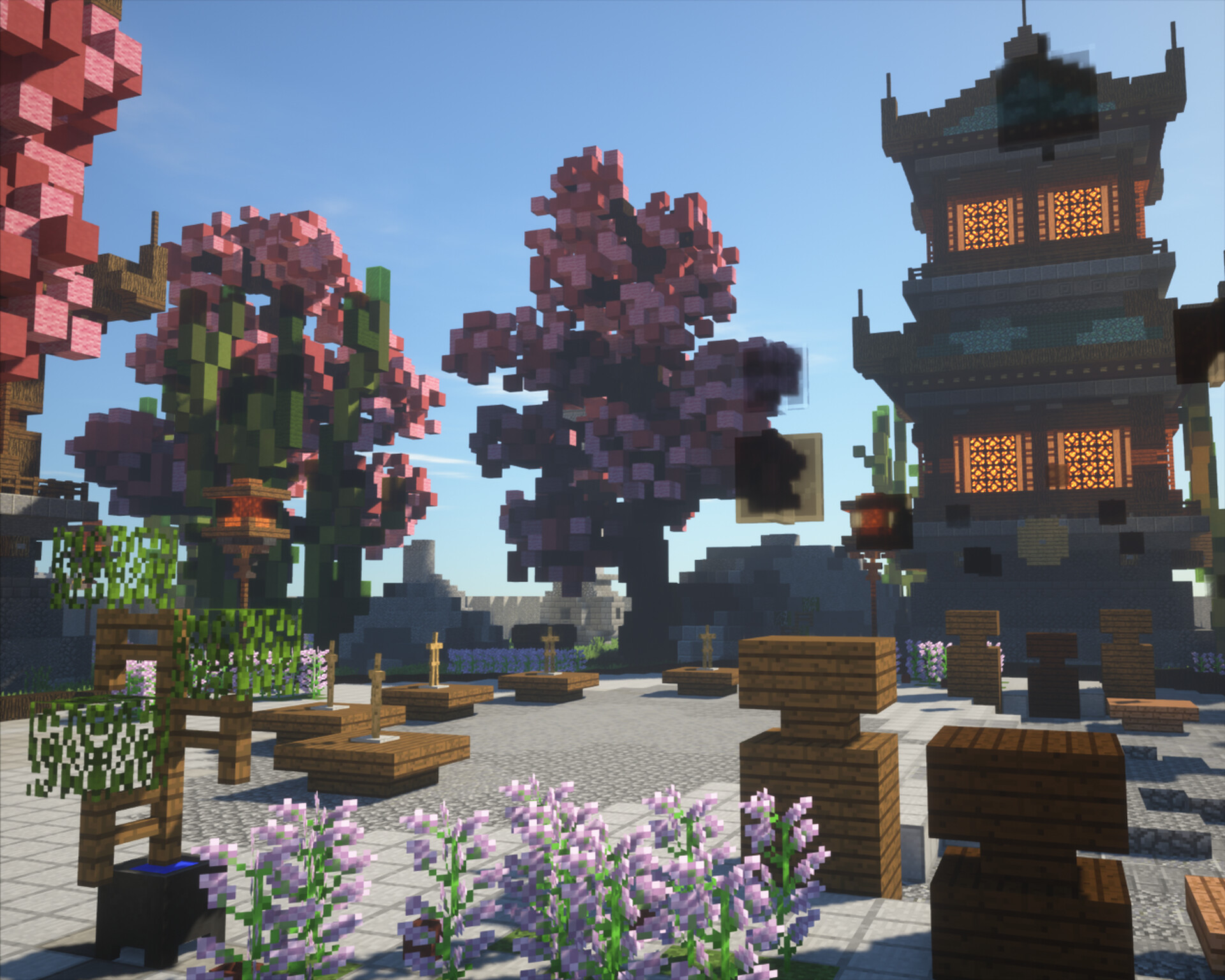 🏯 Japanese Lobby |250x250| 🏯 Minecraft Map