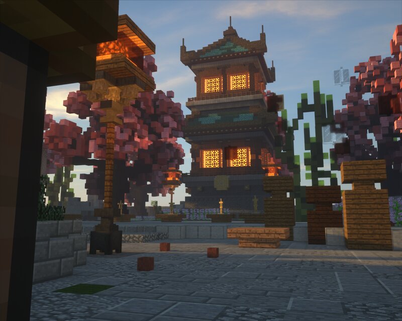 🏯 Japanese Lobby |250x250| 🏯 Minecraft Map