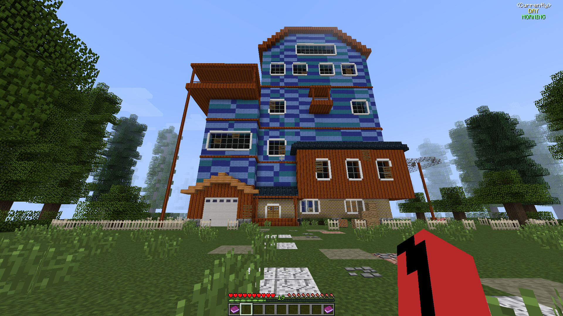 Hello Neighbor Alpha 1 in Forest Remake Second Floor Update Minecraft Map