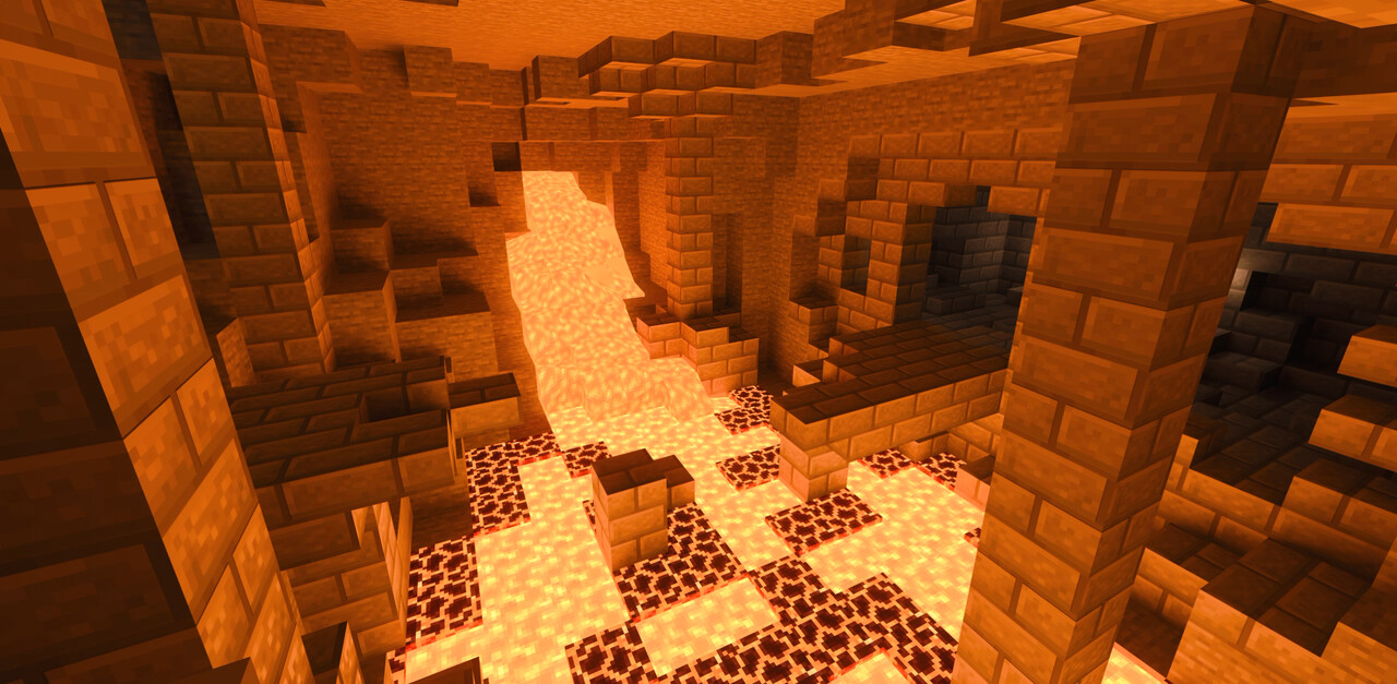 Magma and Ice Temple Minecraft Map