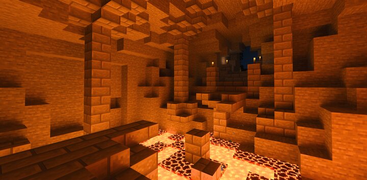 Magma and Ice Temple Minecraft Map