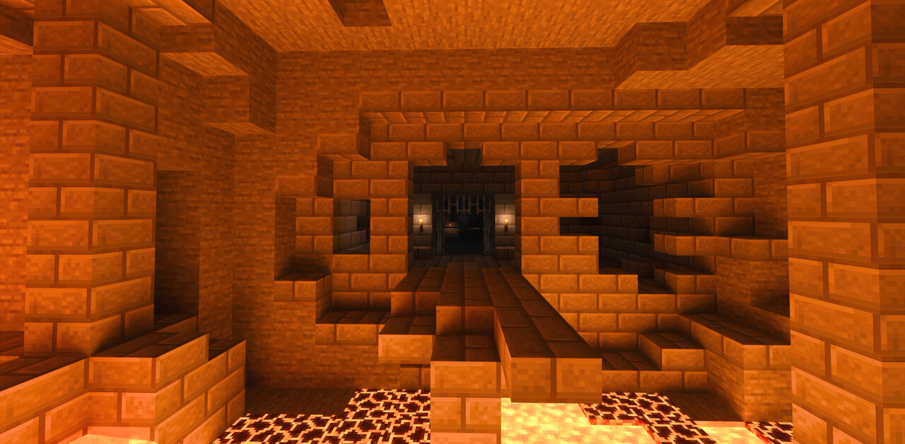 Magma and Ice Temple Minecraft Map