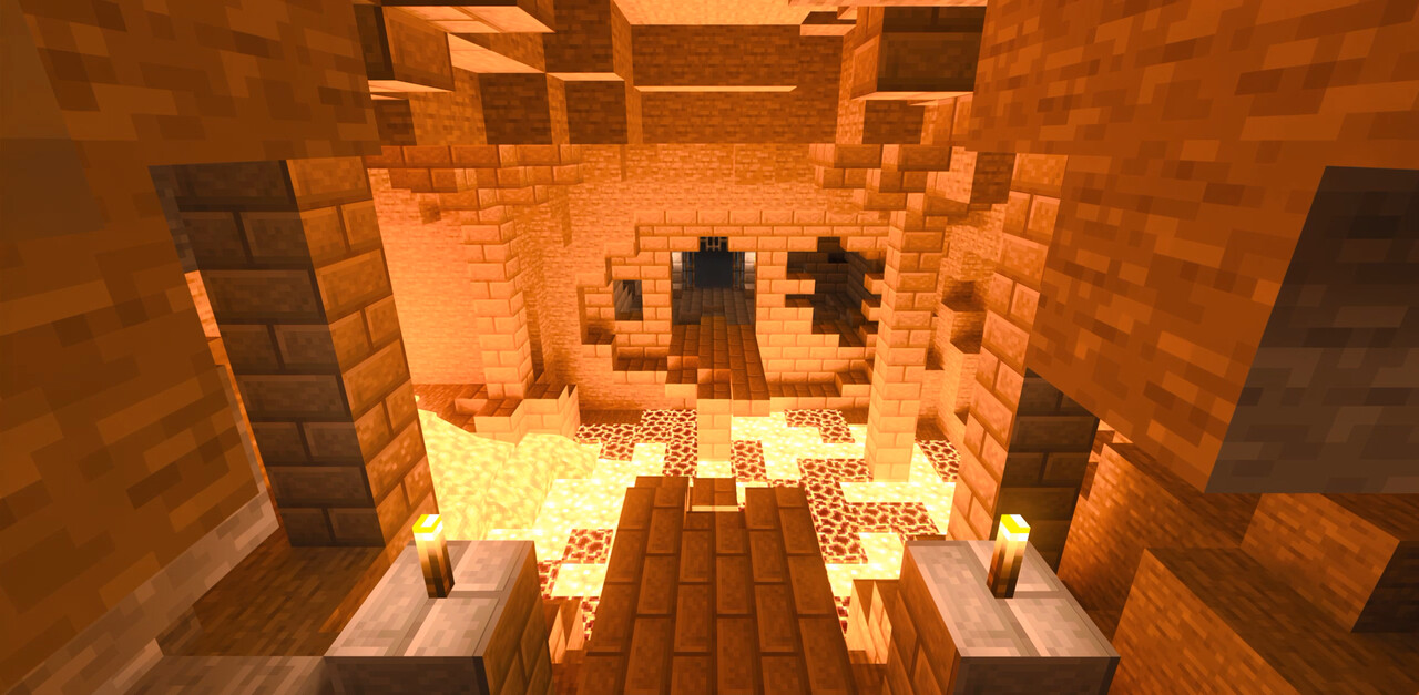 Magma and Ice Temple Minecraft Map