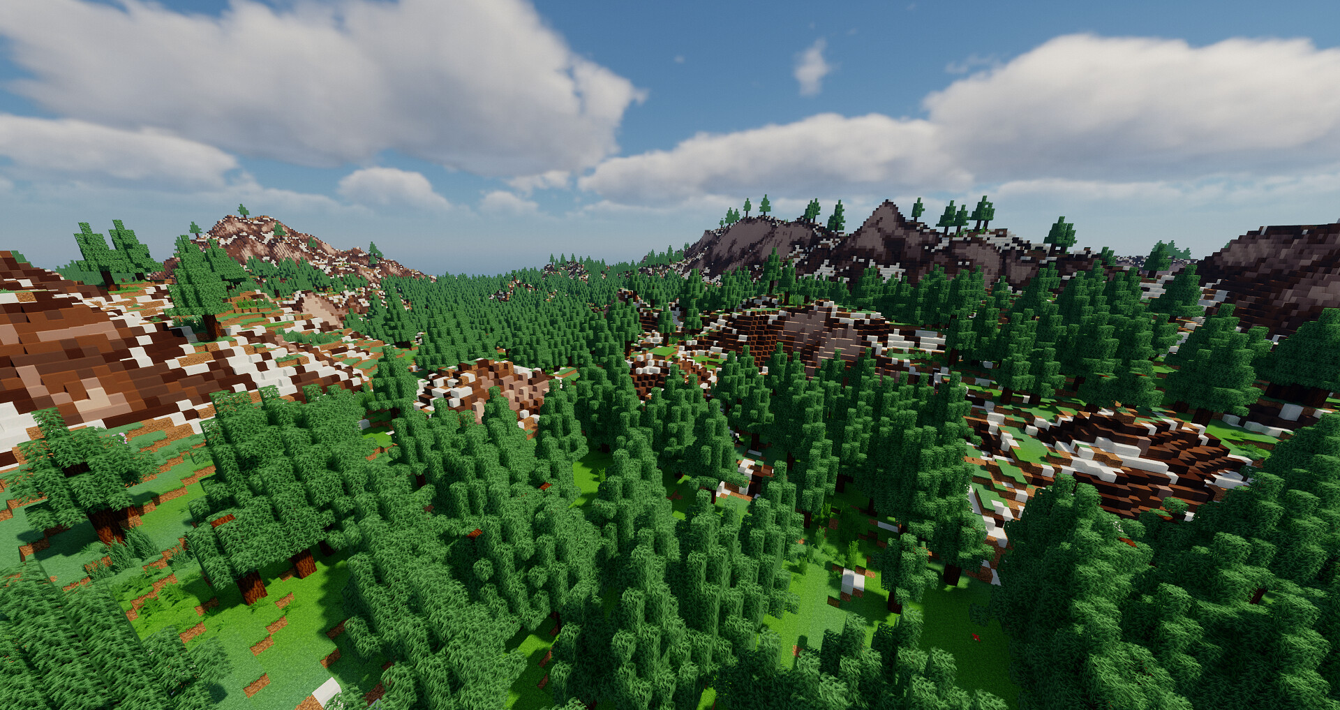 Terraformed Mountain Minecraft Map