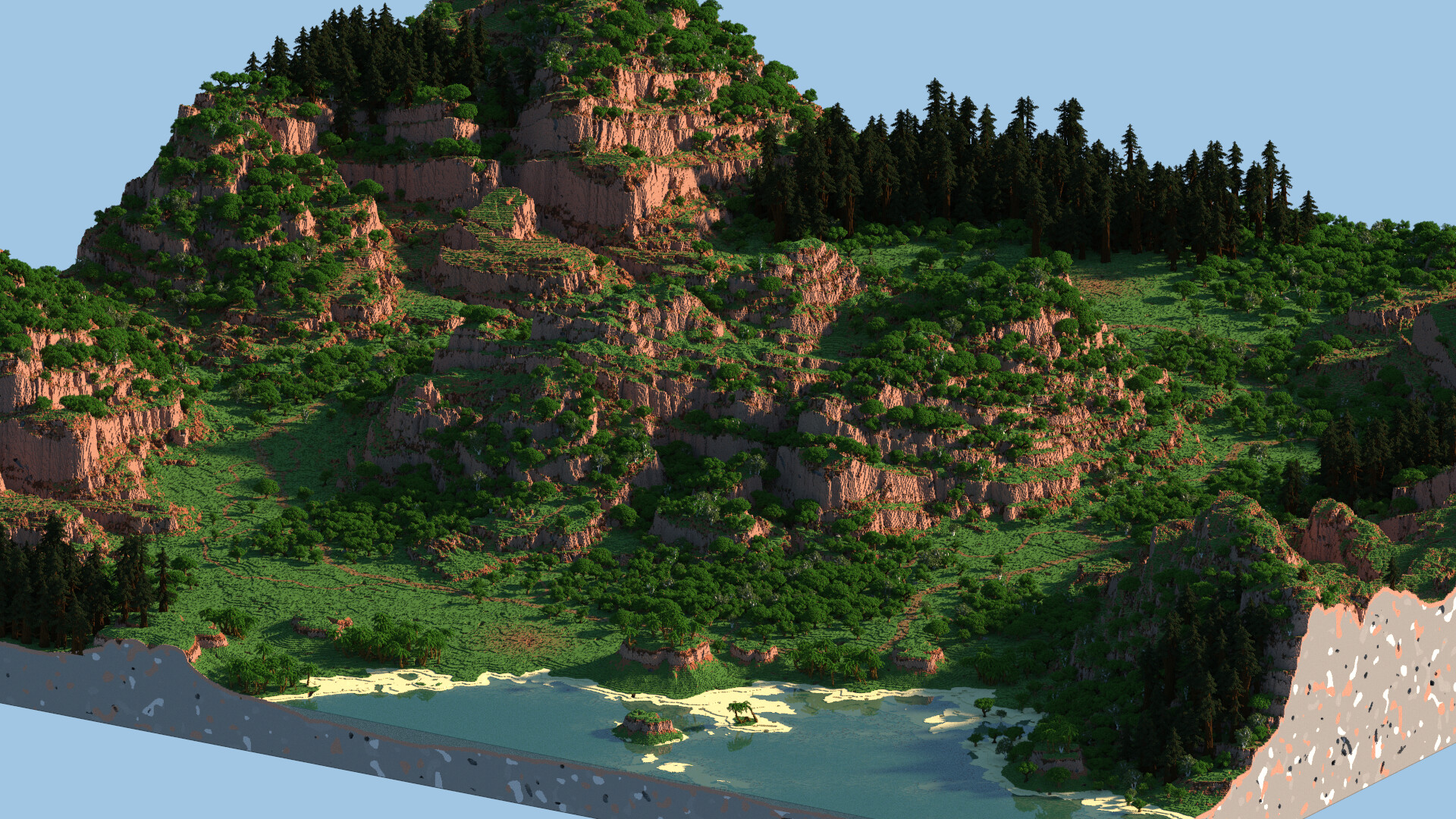 Stonheight - 2000x2000 | 1.12 - 1.18+ | WarZone & Landscape map Minecraft Map