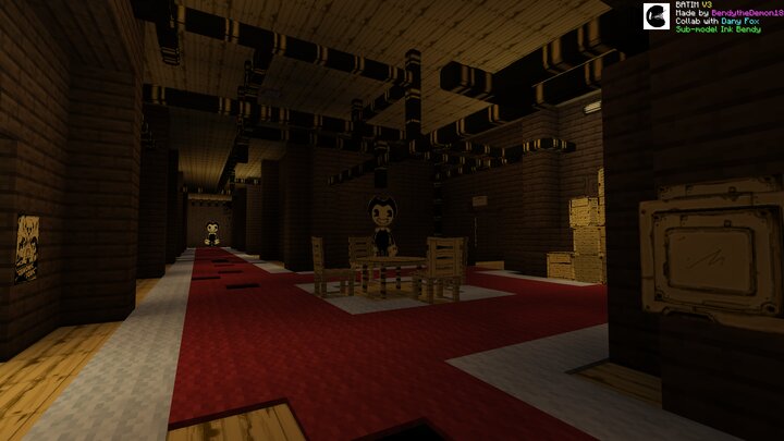 Bendy And The Dark Mansion Minecraft Map