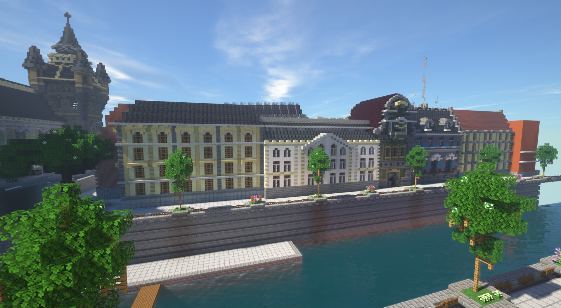 Pixel Empire - Old European City [1.16] Minecraft Map