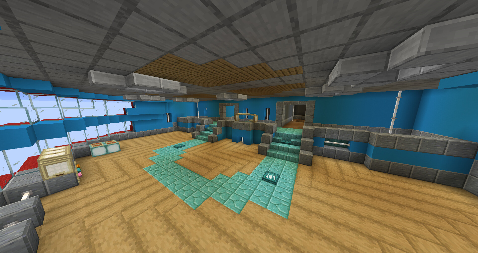 The Among Us Airship Minecraft Map