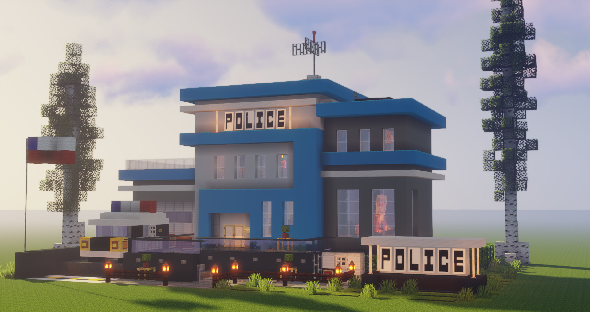 Modern Police Station 1.18 Minecraft Map