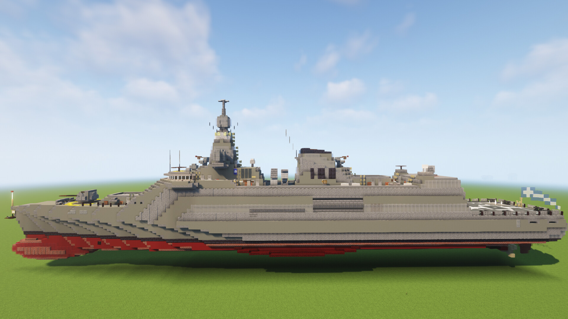 Type H Class destroyer (Fictional) Minecraft Map