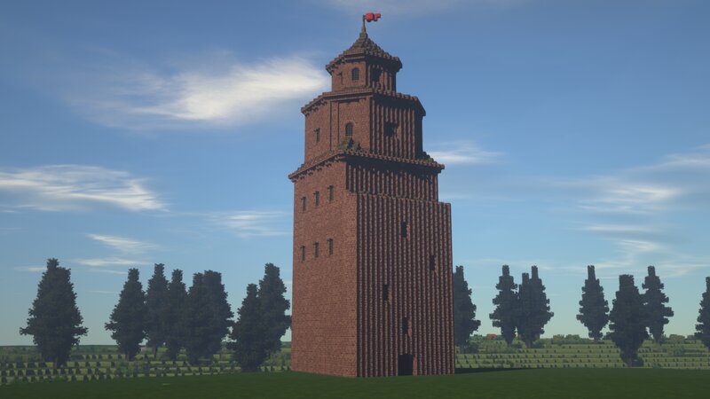 Kalancha tower, Novgorod Kremlin. Minecraft Map