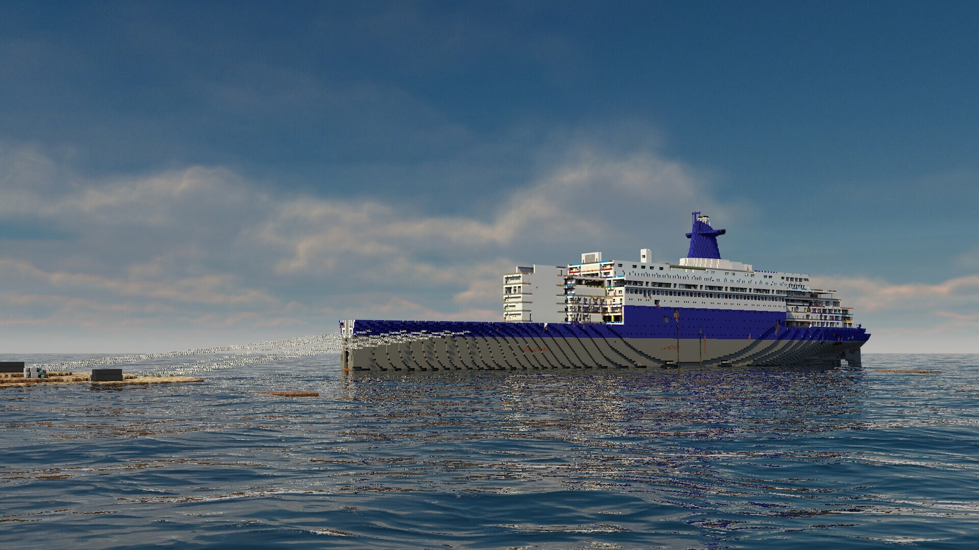 SS Blue Lady (SS Norway) being scrapped at Alang Minecraft Map