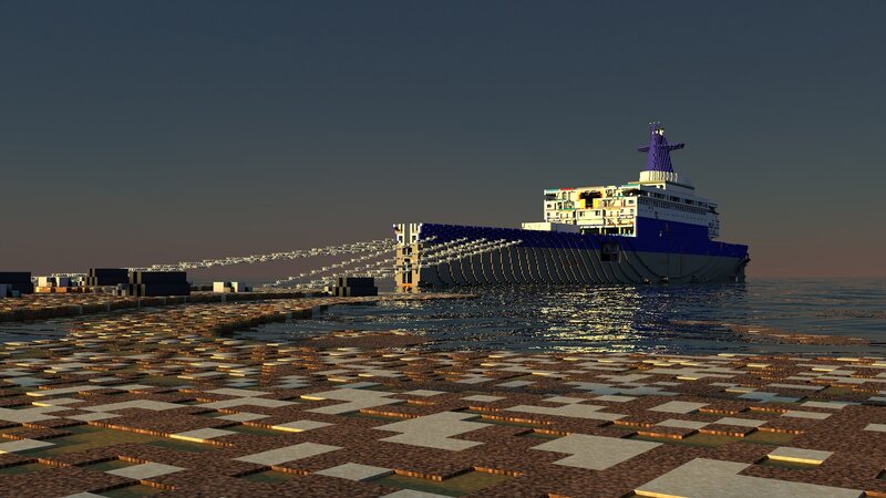 SS Blue Lady (SS Norway) being scrapped at Alang Minecraft Map