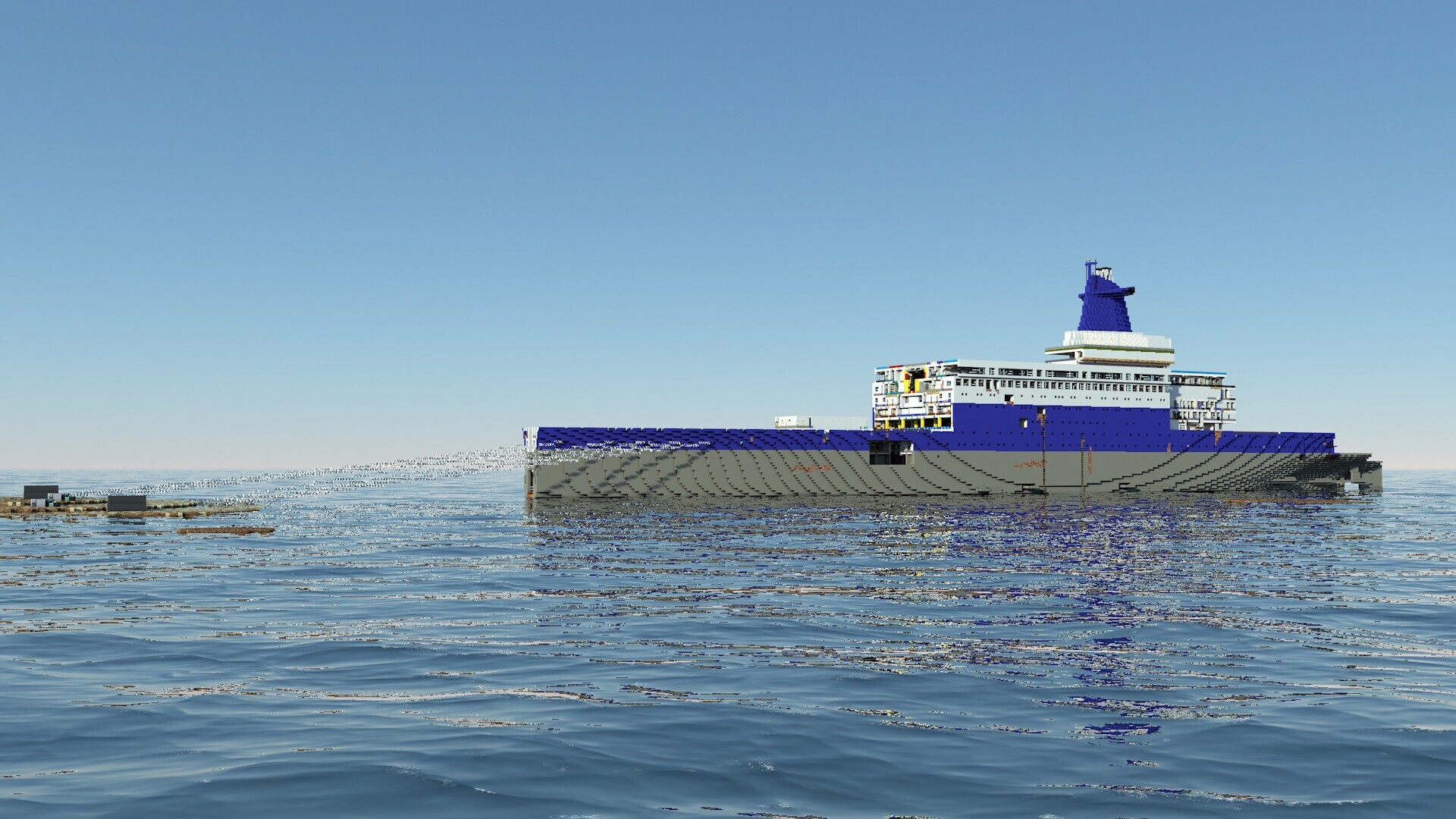 SS Blue Lady (SS Norway) being scrapped at Alang Minecraft Map