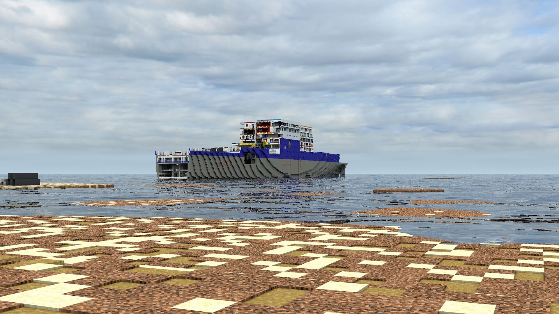 SS Blue Lady (SS Norway) being scrapped at Alang Minecraft Map