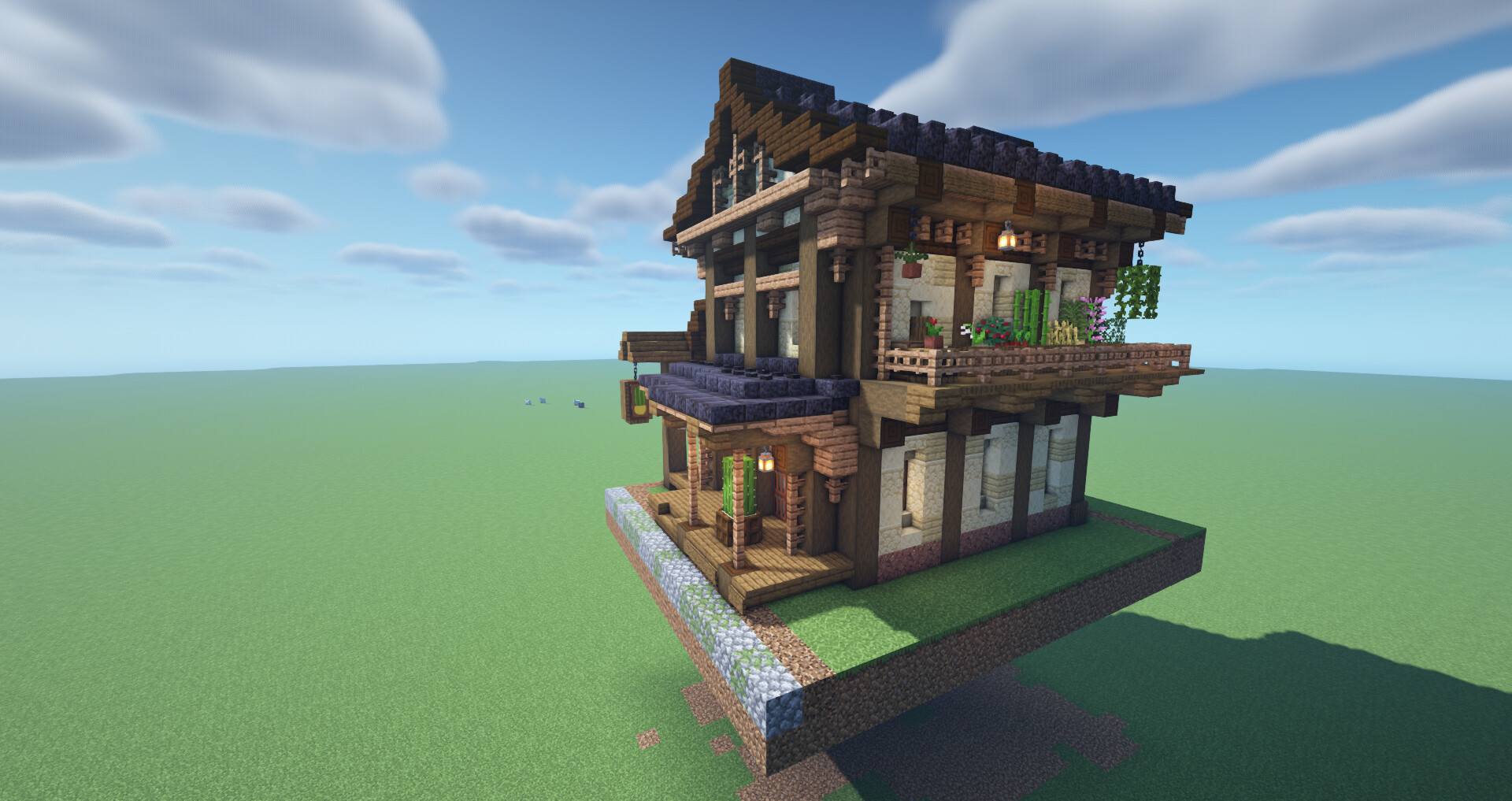 Japanese Cactus Shop (with farm) Minecraft Map