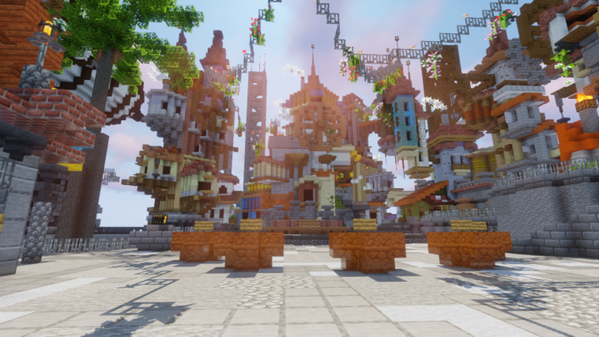 Fantasy Steampunk Hub Minecraft Map