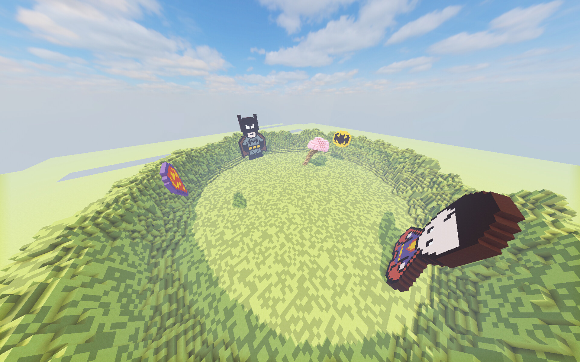 Arena SuperMan And Batman Map Minecraft Map