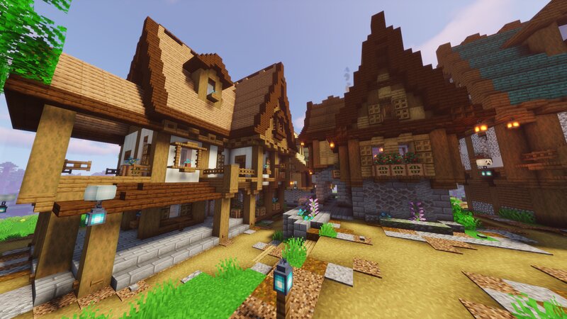 small town near the forest Minecraft Map