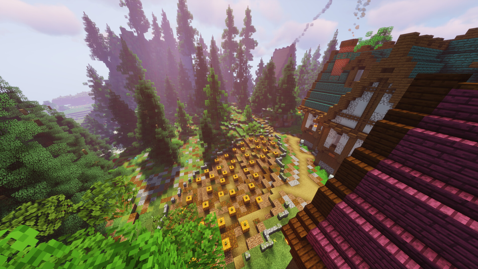 small town near the forest Minecraft Map