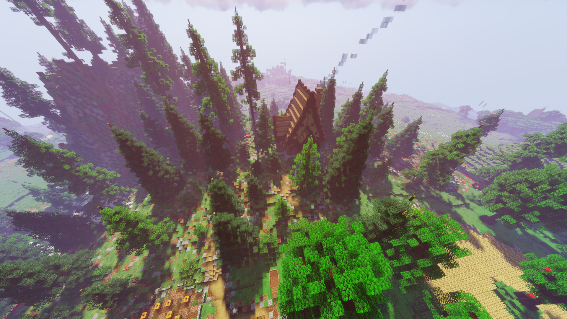 small town near the forest Minecraft Map