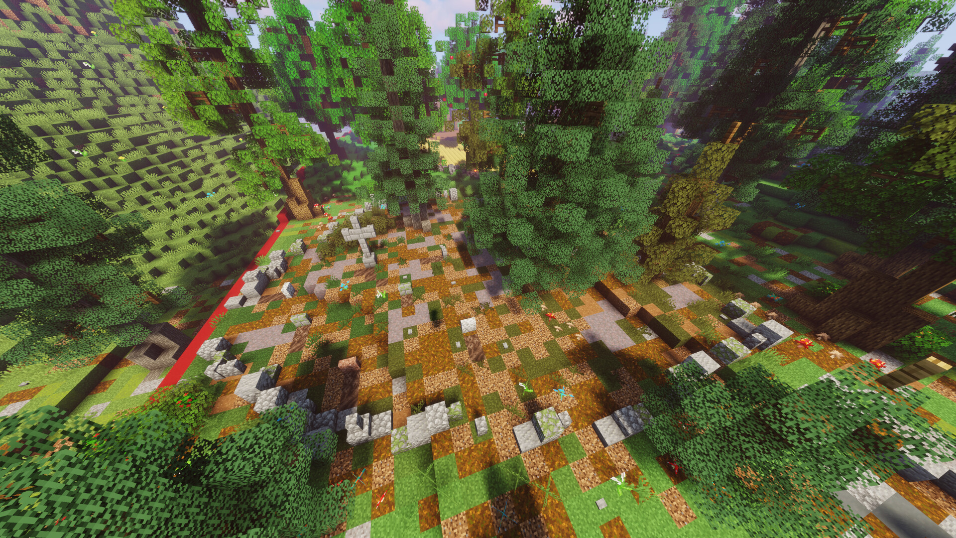 small town near the forest Minecraft Map