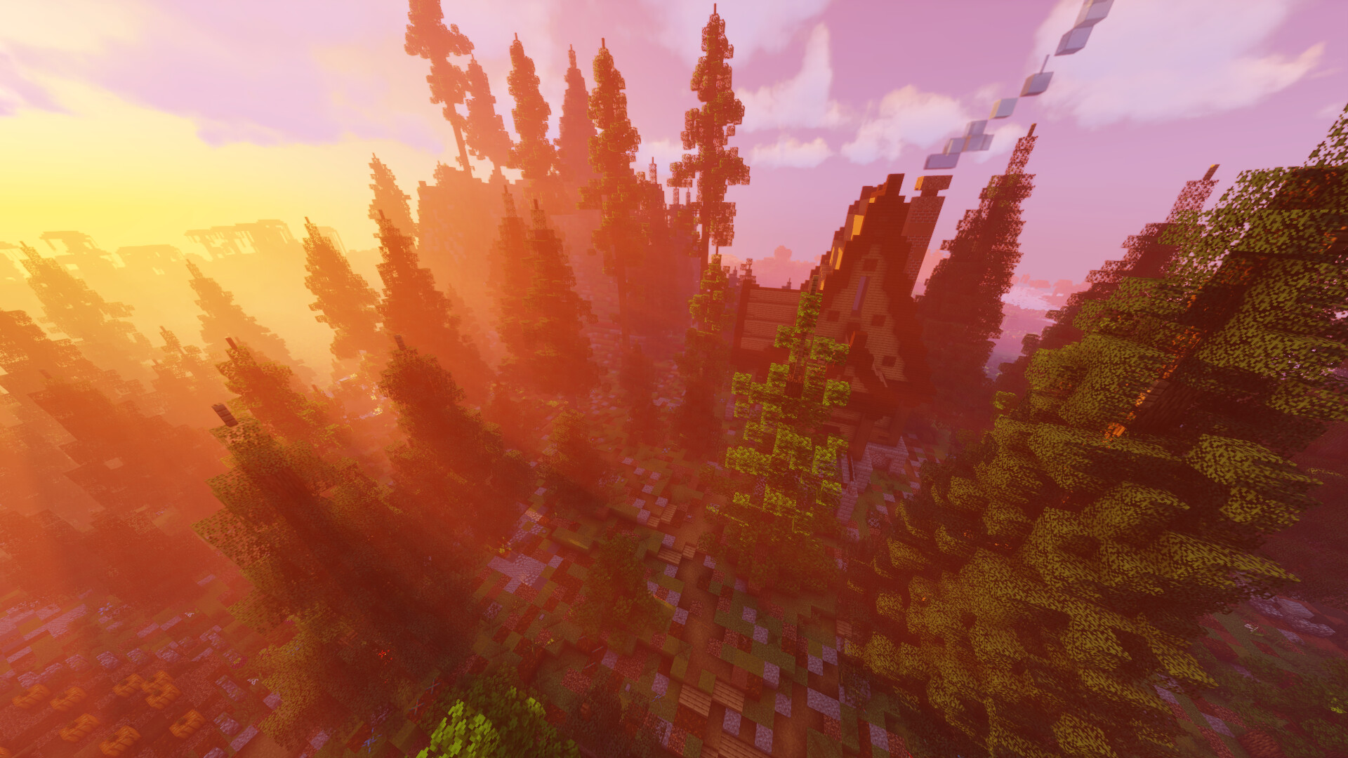 small town near the forest Minecraft Map