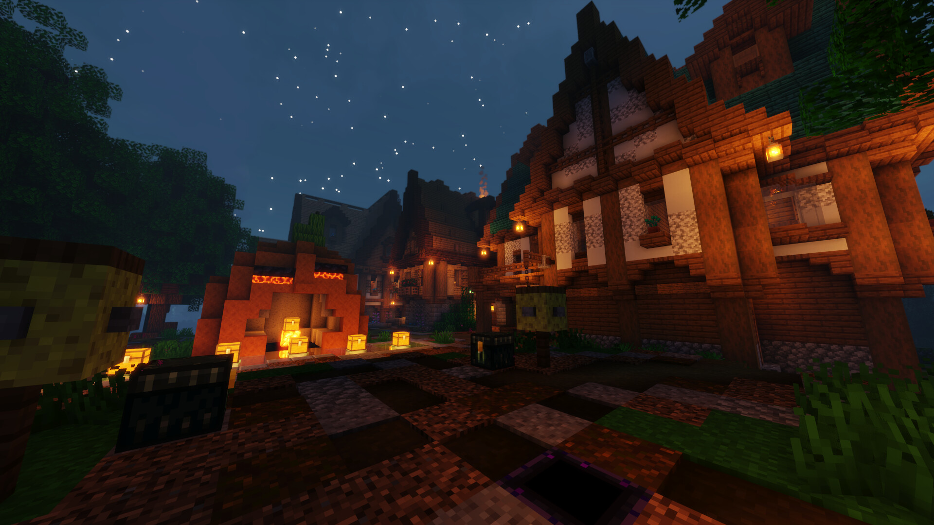 small town near the forest Minecraft Map