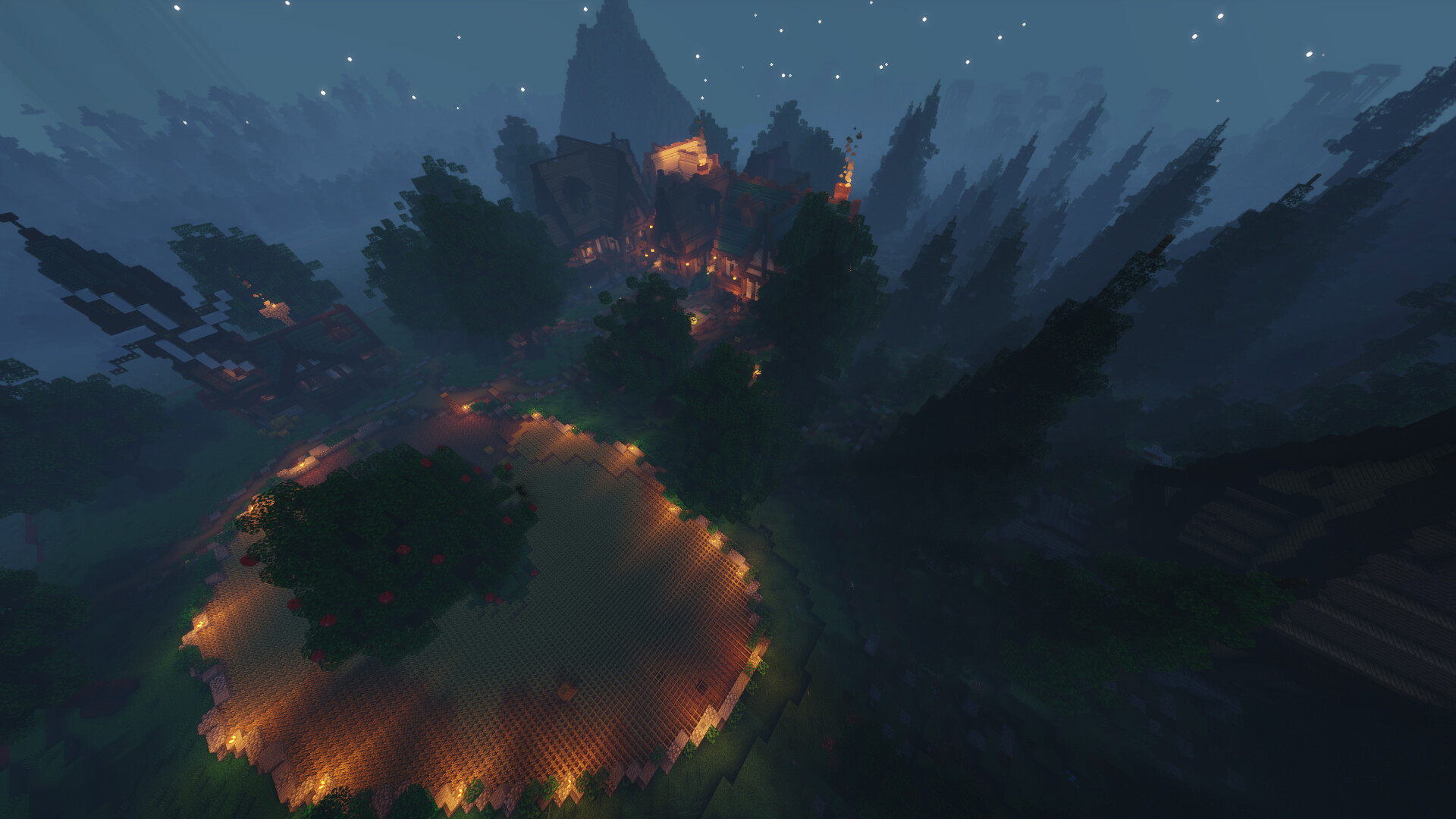 small town near the forest Minecraft Map