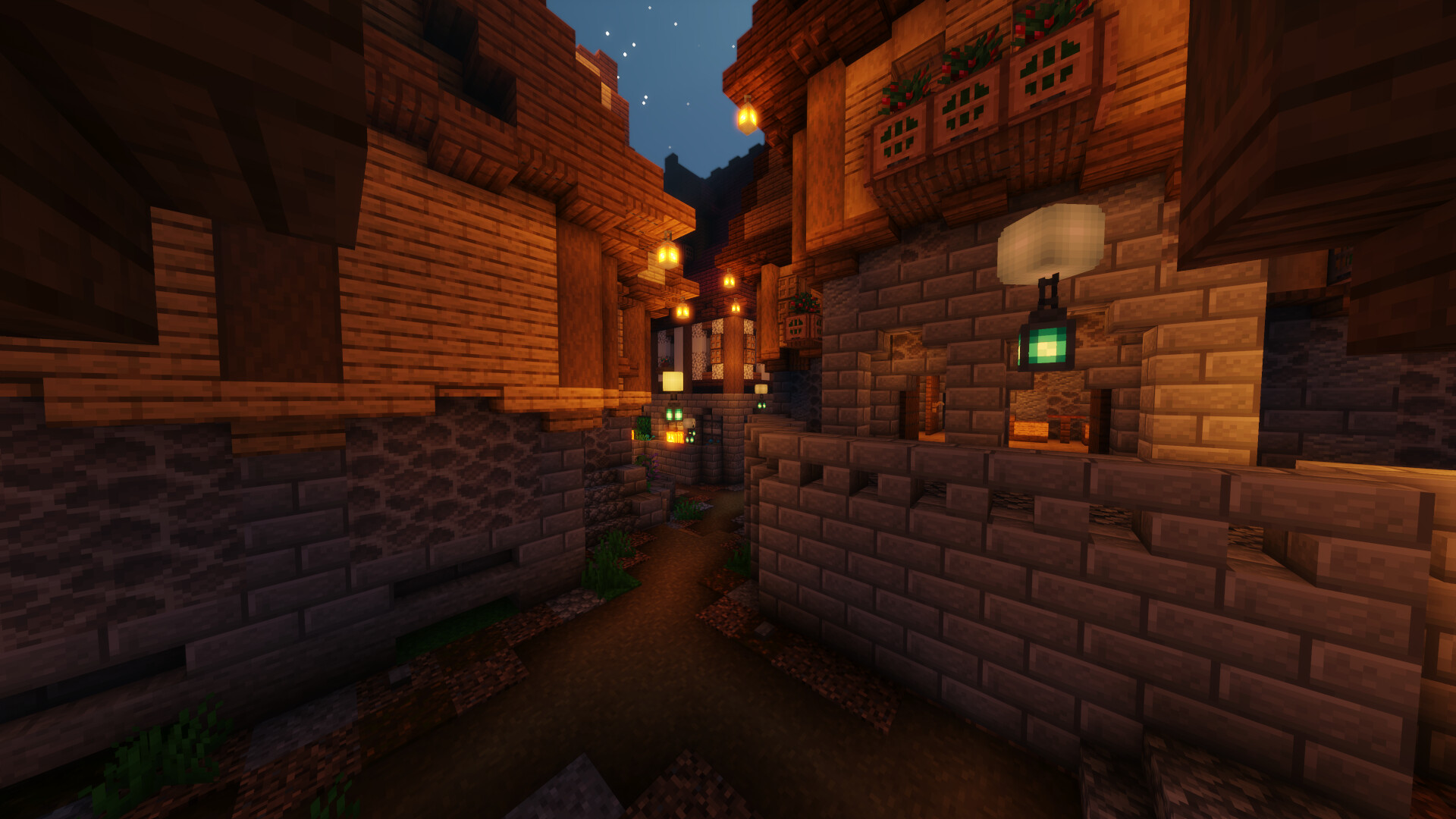 small town near the forest Minecraft Map