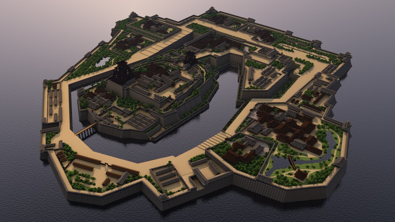 Osaka Castle Japan Minecraft Map