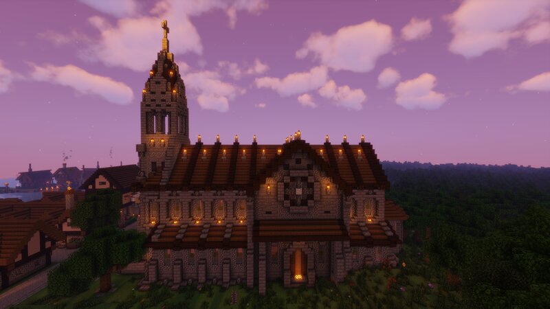Minecraft Medieval Church Minecraft Map