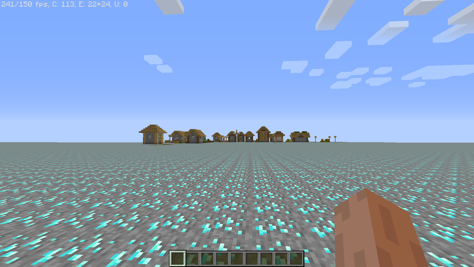 Superflat Diamond ore survival Minecraft Map