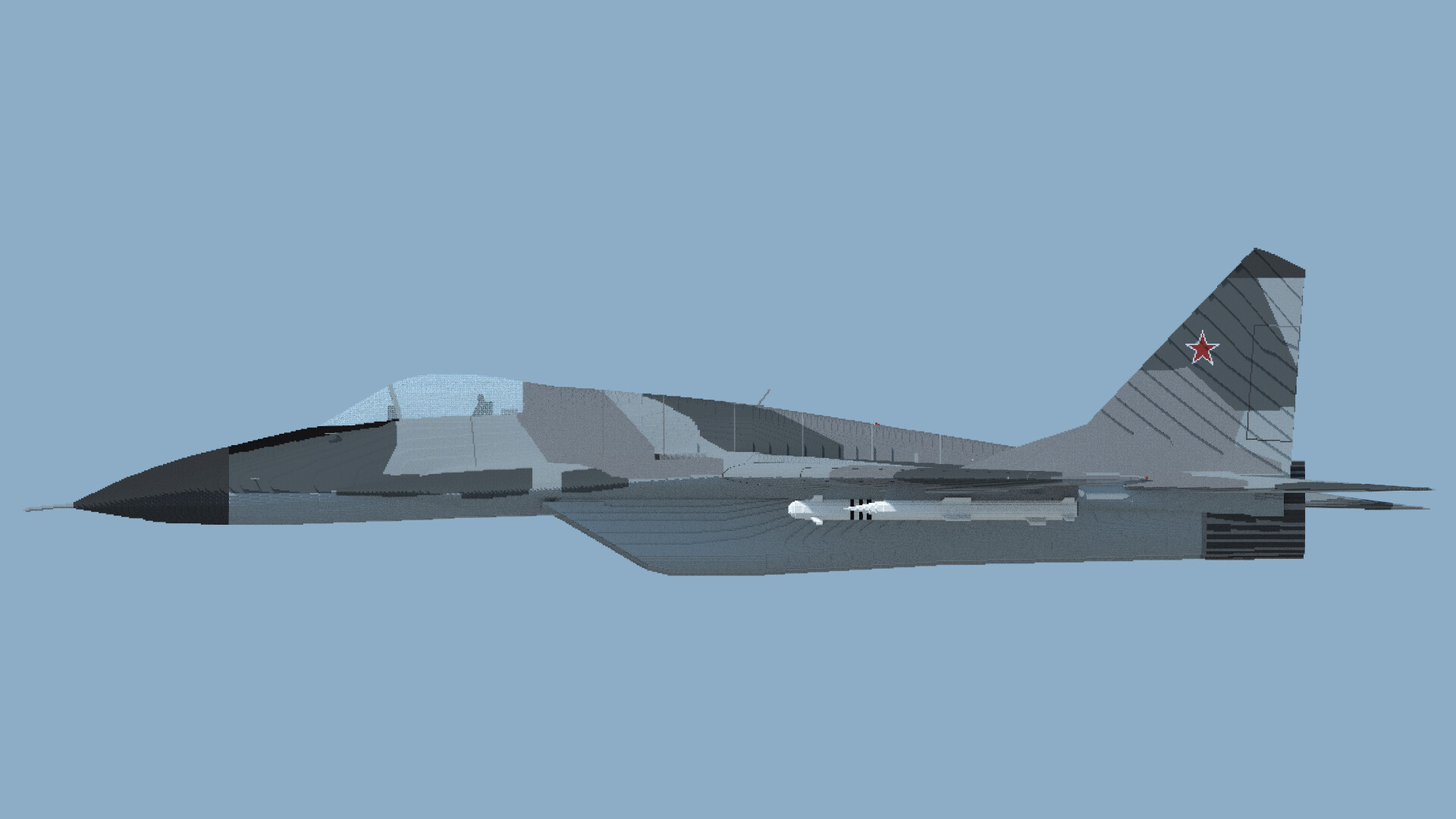 MiG-29 Soviet Jet Fighter Minecraft Map