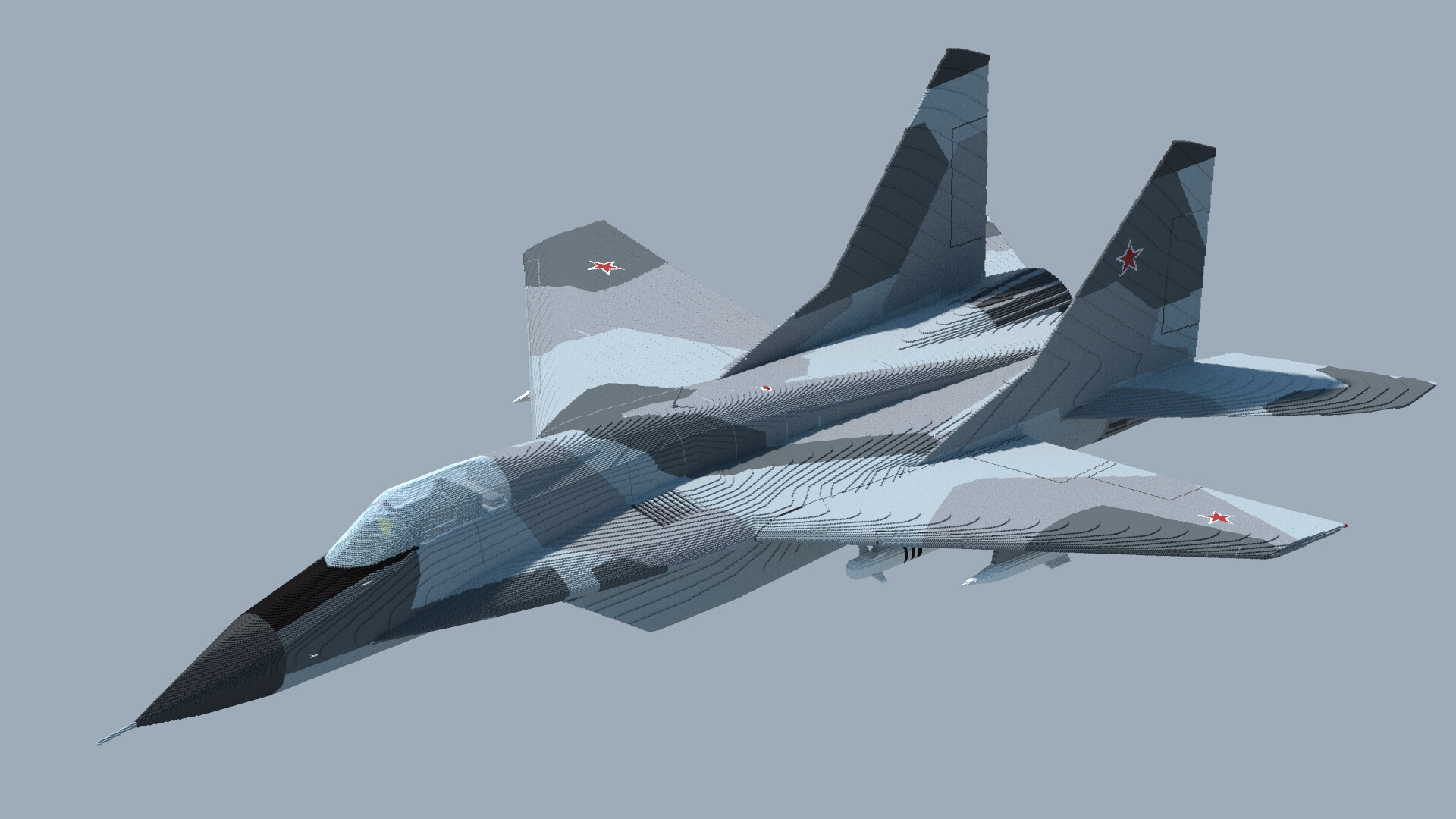 MiG-29 Soviet Jet Fighter Minecraft Map