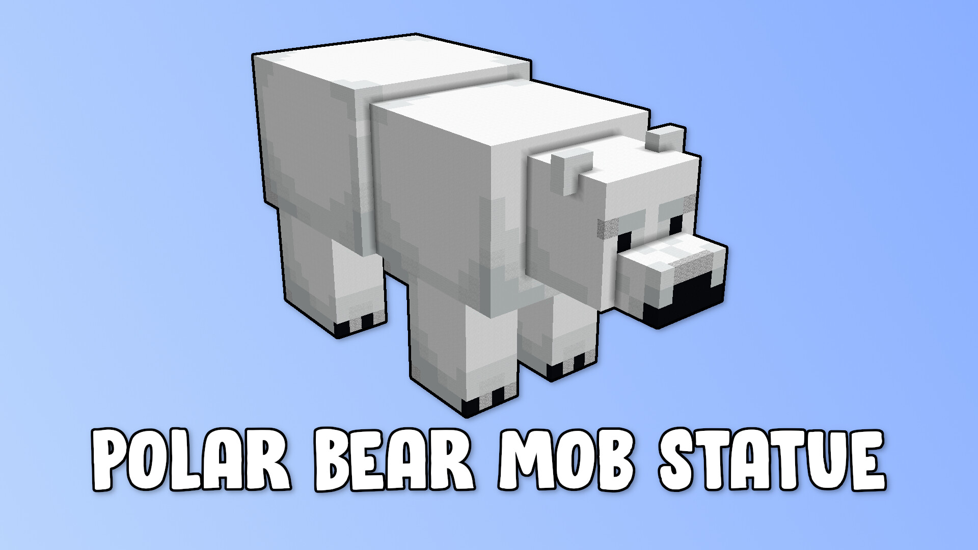 Polar Bear Mob Statue Minecraft Map